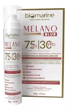 Protetor Solar Melano Blur Fps 75 Clareador Facial - Biomarine ...