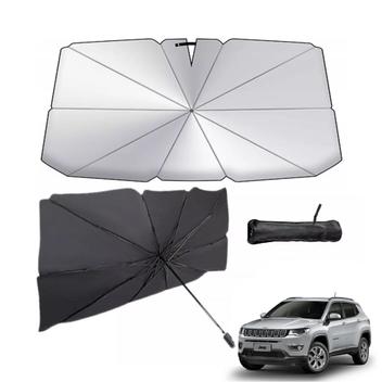 Protetor Solar Parabrisa Sol Parasol Carro Guarda Chuva Uv - Quebra Sol ...