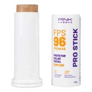 Protetor Solar Pink Cheeks Facial Bastão FPS 96 Cor Pro10 14g ...
