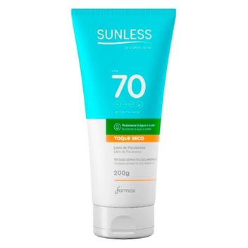 Protetor Solar Sunless Fps 70 Toque Seco 200g - Protetor Solar ...