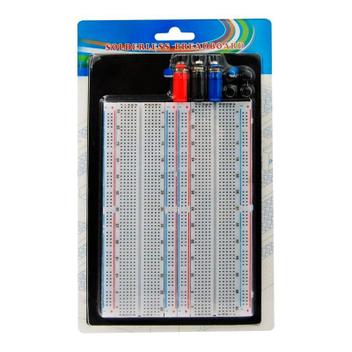 Protoboard 1660 pontos - Solderless Breadboard - Protoboard - Magazine ...