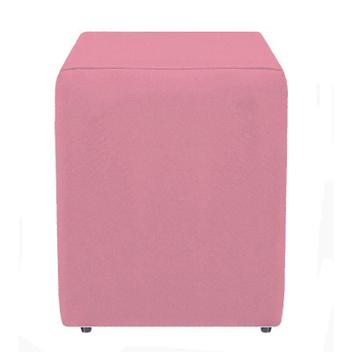 Puf Puff Dado Quadrado Suede Rosê Para Sala Recepção Luxo - Decore.Com ...