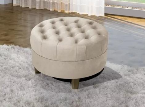 Puff Amsterdã Moderno Para Quarto E/ou Sala - Lv Móveis - Puffs ...