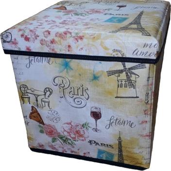 Puff Baú OrganiBox 36x39x36 - Puffs - Magazine Luiza