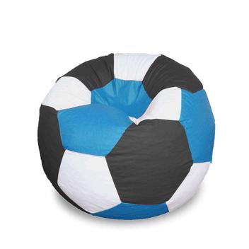 Puff Bola Super em material sintético Azul Branco & Preto - Phoenix ...