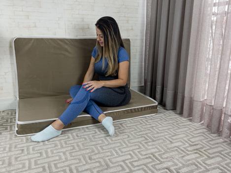 Puff Dobrável Casal 126cm x 1,83mt x 5cm de Altura de Abrir - Kenko ...