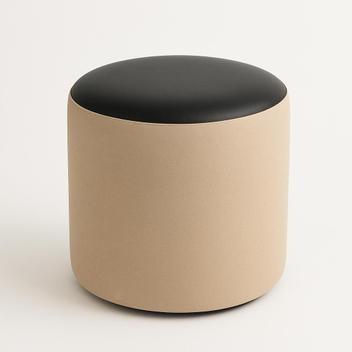 Puff Elegance Luxo Redondo Para Sala Decoração Quarto Escritório Hall ...