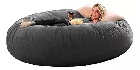 Puff Gigante Redondo Veludo - ZahavEstofados - Zahav Estofados - Puff ...