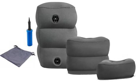 Puff Inflável Para Viagens Avião Carro Com Bomba Apoio De Pé - Dolce ...