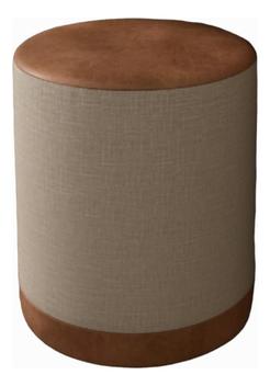 PUFF material sintético DECORATIVO LUXO PARA SALA QUARTO BEGE ...