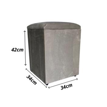 Puff Quadrado 34x34 42cm Altura - JR CAMAS - Puffs - Magazine Luiza