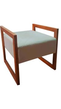 Puff quadrado madeira maciça - jv mobilia - Puffs - Magazine Luiza