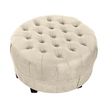 Puff Redondo de Apoio Decorativo Capitonê Amsterdã Várias Cores - LH ...