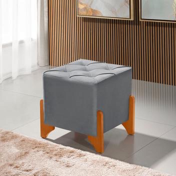 Puff Roma em Veludo KLM - KLM Móveis - Puffs - Magazine Luiza