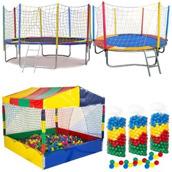 Pula Pula 3,05m Resistente + Pula Pula 2,30m Nacional + Piscina de ...