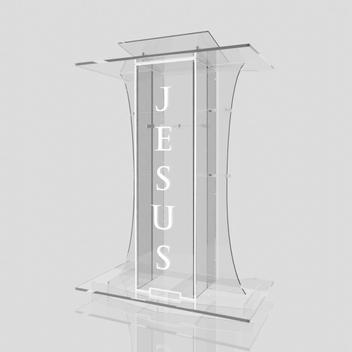 Púlpito Resistente 8mm Bonito Igreja Empresarial Eventos com Gravação ...