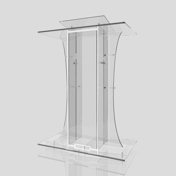 Púlpito Resistente 8mm Bonito Igreja Empresarial Eventos com Gravação ...