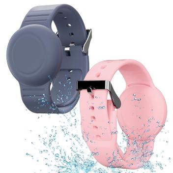 Pulseira AirTag impermeável para crianças AGMZ (pacote com 2) cinza ...