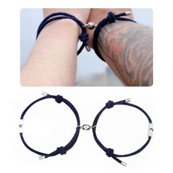 Pulseira Conexão Casal E Amizade Sol & Lua Magnética - TOTAL - Pulseira e Bracelete - Magazine Luiza