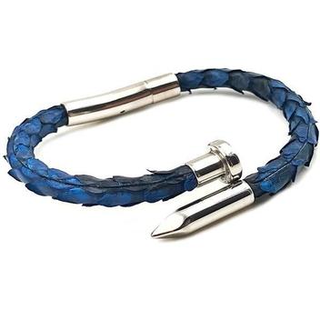 Pulseira Masculina Python Blue Tamanho: 18 - W.Buscatti - Pulseira e ...