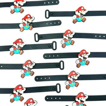 Pulseira Super Mario 10un Emborrachada Lembrancinha Festa - NoBrand ...