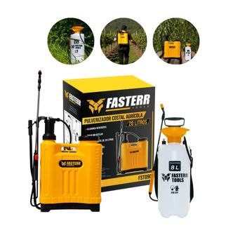 Pulverizador Costal Agricola 20 Litros e Pulverizador Manual Spray 8L ...