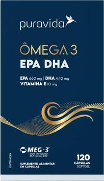 Pura vida, omega 3 epa dha big 120caps. - Ômega 3 / Óleo de Peixe - Magazine Luiza