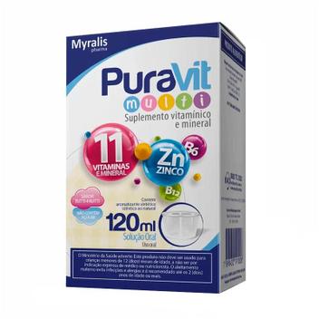 Puravit Multi solução oral frasco gotejador com 120ml - Multivitamínico ...