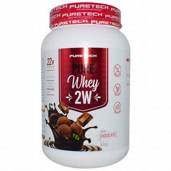 Pure Whey 2W Concentrado e Isolado 22g de Proteína - Puretech - 900g ...