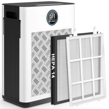 Purificador de ar AIRJOWSET 2025 Atualizado H14 True Hepa 280m² ...