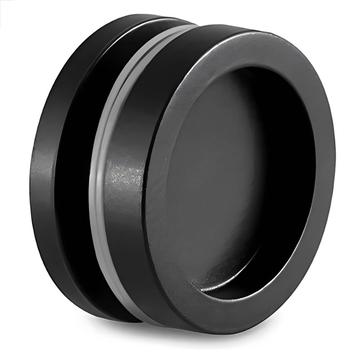 Puxador Concha Transpasse P/ Box Portas e Janelas Preto - Tec Vidro - Puxador para Box ...