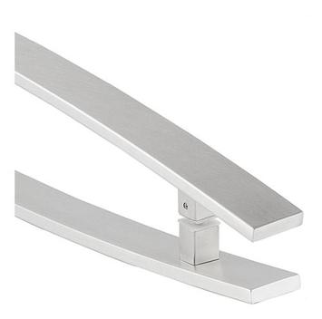 Puxador Para Porta Duplo Em Aço Inox Curve 40cm - DECORPLACE ...