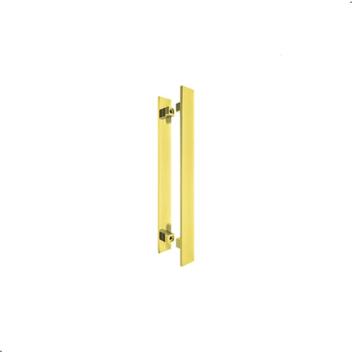 Puxador Porta Pivotante Inox Dourado Reto Italy 80cm - FLORENCE METAIS ...