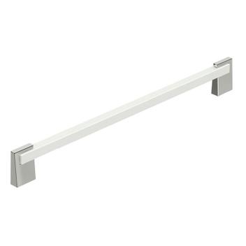 Puxador Tecno 352Mm Branco E Cromado - Zen design - Puxadores para ...