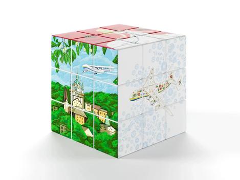 Puzzle Cube 3D Metal Time Ukrainian Dream - Para Crianças e Adultos ...