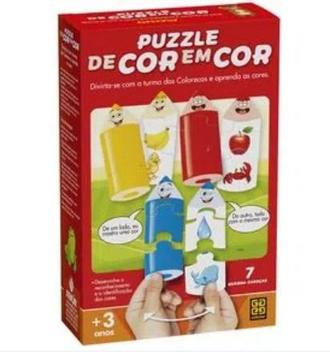 Puzzle De Cor em Cor - Grow - Quebra Cabeça - Magazine Luiza