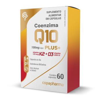 Q-10 Plus Coenzima Q10 100mg + Vitamina K2 e D3 60 Cápsulas ...