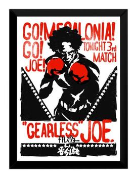 Quadro Anime Megalo Box Arte Gearless Joe Poster Moldurado - Fanarte ...