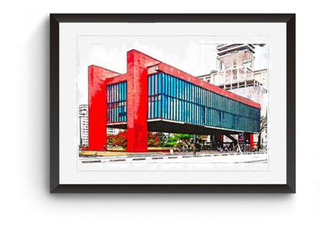 Quadro Arte Masp Sp Poster - Fanarte - Quadro Decorativo - Magazine Luiza