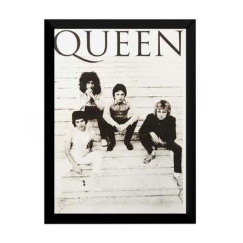 Quadro Banda Queen Rock Poster Moldurado - Fanarte - Quadro Decorativo ...