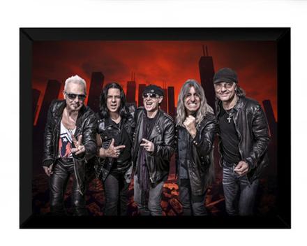 Quadro Banda Scorpions Rock Foto Arte Poster Moldurado - Fanarte ...