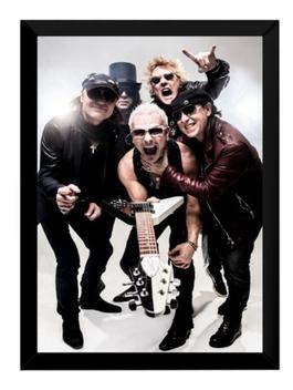 Quadro Banda Scorpions Rock Foto Poster Moldurado - Fanarte - Quadro ...