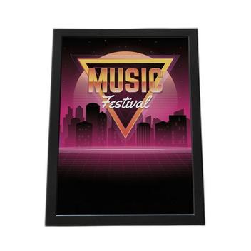 Quadro Com Moldura Music Festival - Quadros Tac - Quadro Decorativo ...