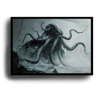 Quadro Cthulhu, personagem de HP Lovecraft com Moldura E Acetato ...