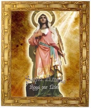 Quadro Da Santa Amélia, Mod. 01, Tam.30x25cm. Angelus - Quadro ...