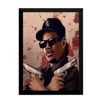 Quadro Decorativo Arte Digital Eazy-e Nwz Rap 42x29cm - Fanarte - Quadro Decorativo - Magazine Luiza