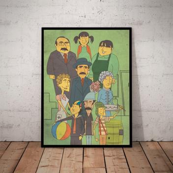 Quadro Decorativo Arte Turma Do Chaves Desenho - Fanarte - Quadro ...