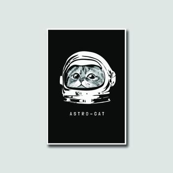 Quadro Decorativo Astro Cat 41X28Cm - Tia Chica - Quadro Decorativo ...