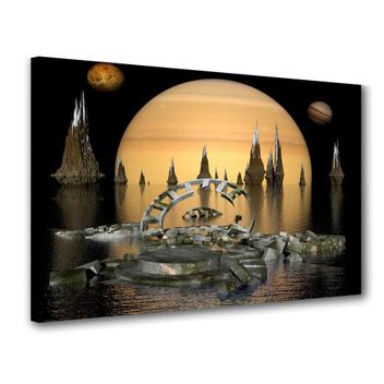 Quadro Decorativo Atlanta A Cidade Perdida 70x40cm - Podium - Quadro ...