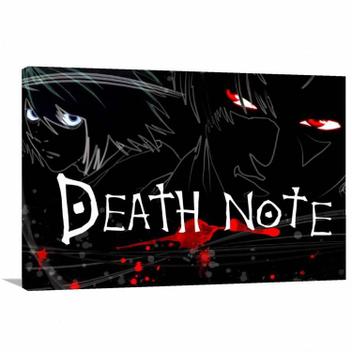 Quadro decorativo Death Note com Tela em Tecido - Wall Frame - Quadro ...